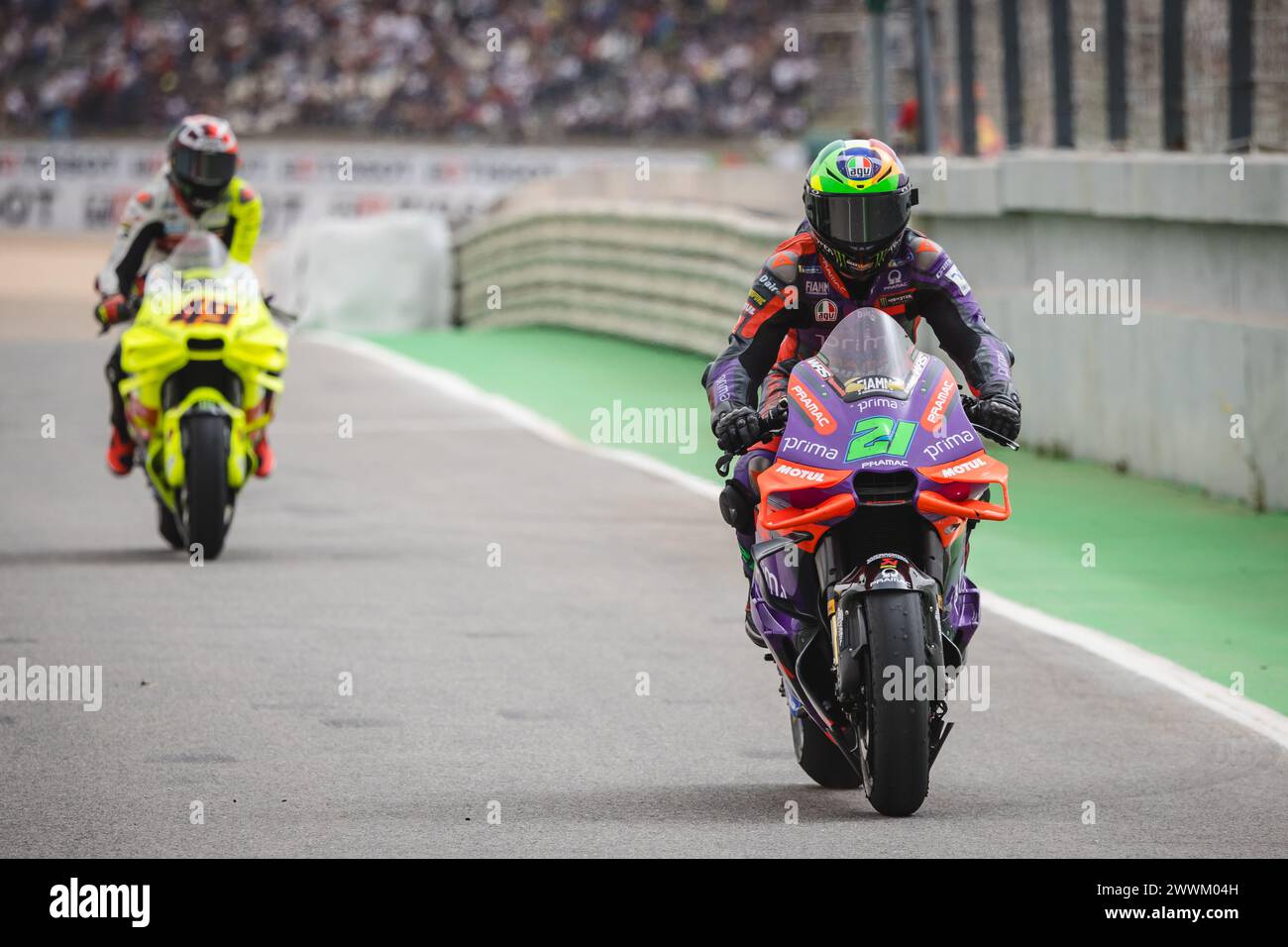 Portimao, Portugal. 24th Mar, 2024. Franco Morbidelli of Italy and ...