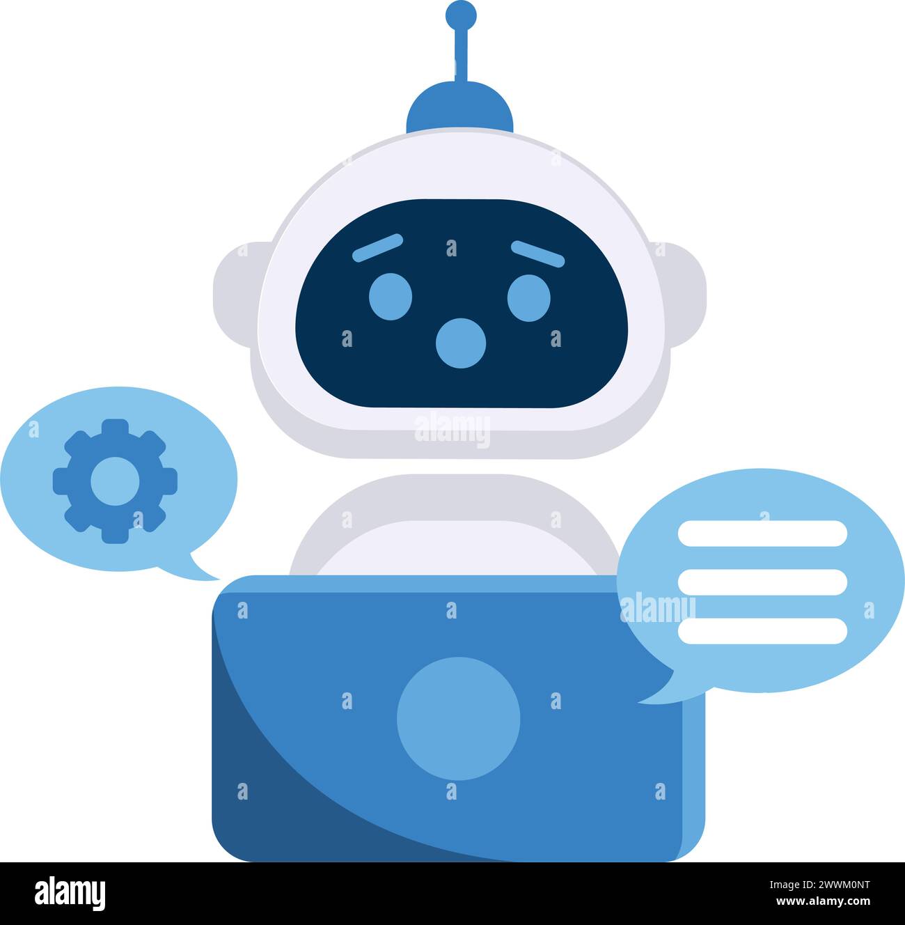 chatbot user service Stock Vector Image & Art - Alamy