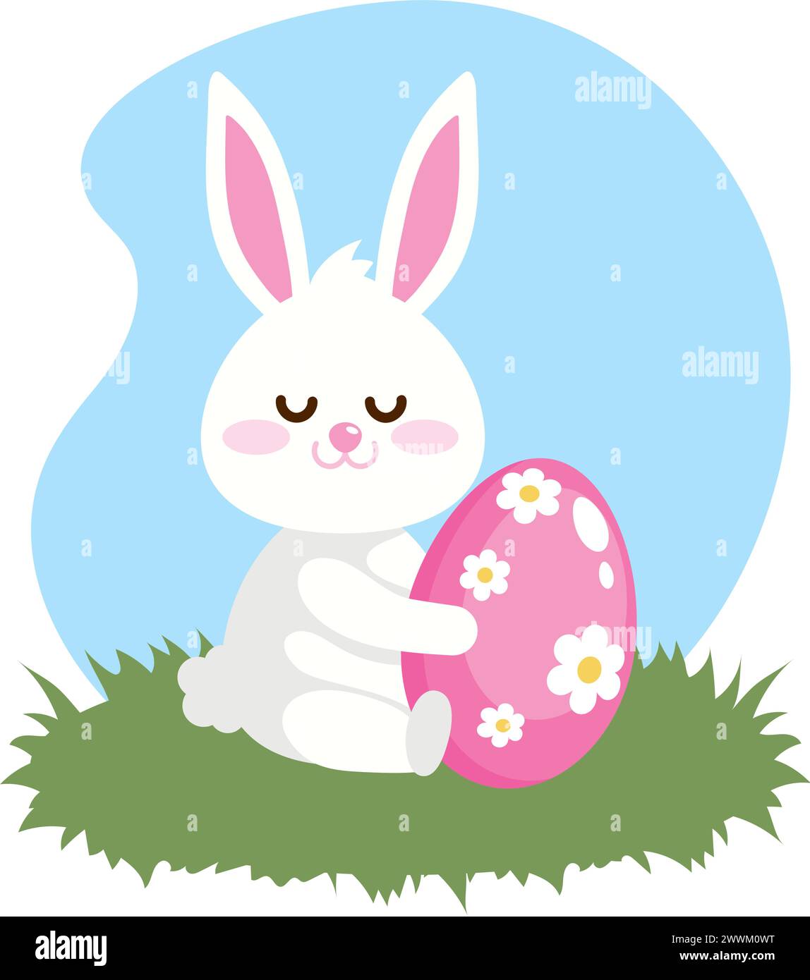 easter bunny celebration isolated Stock Vector Image & Art - Alamy