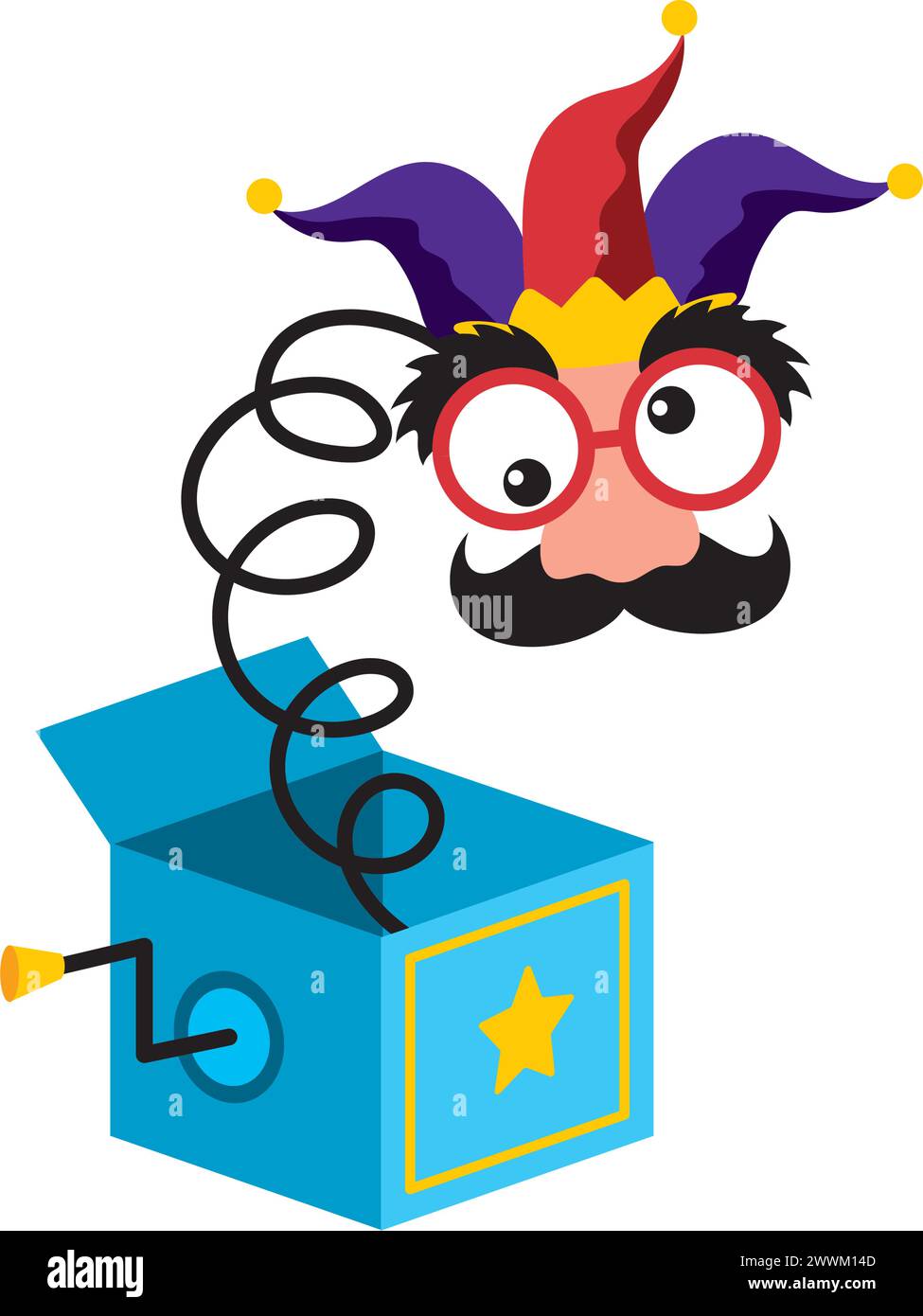 fools day prank box Stock Vector Image & Art - Alamy