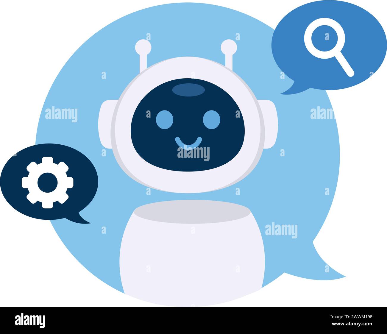 chatbot information service Stock Vector Image & Art - Alamy