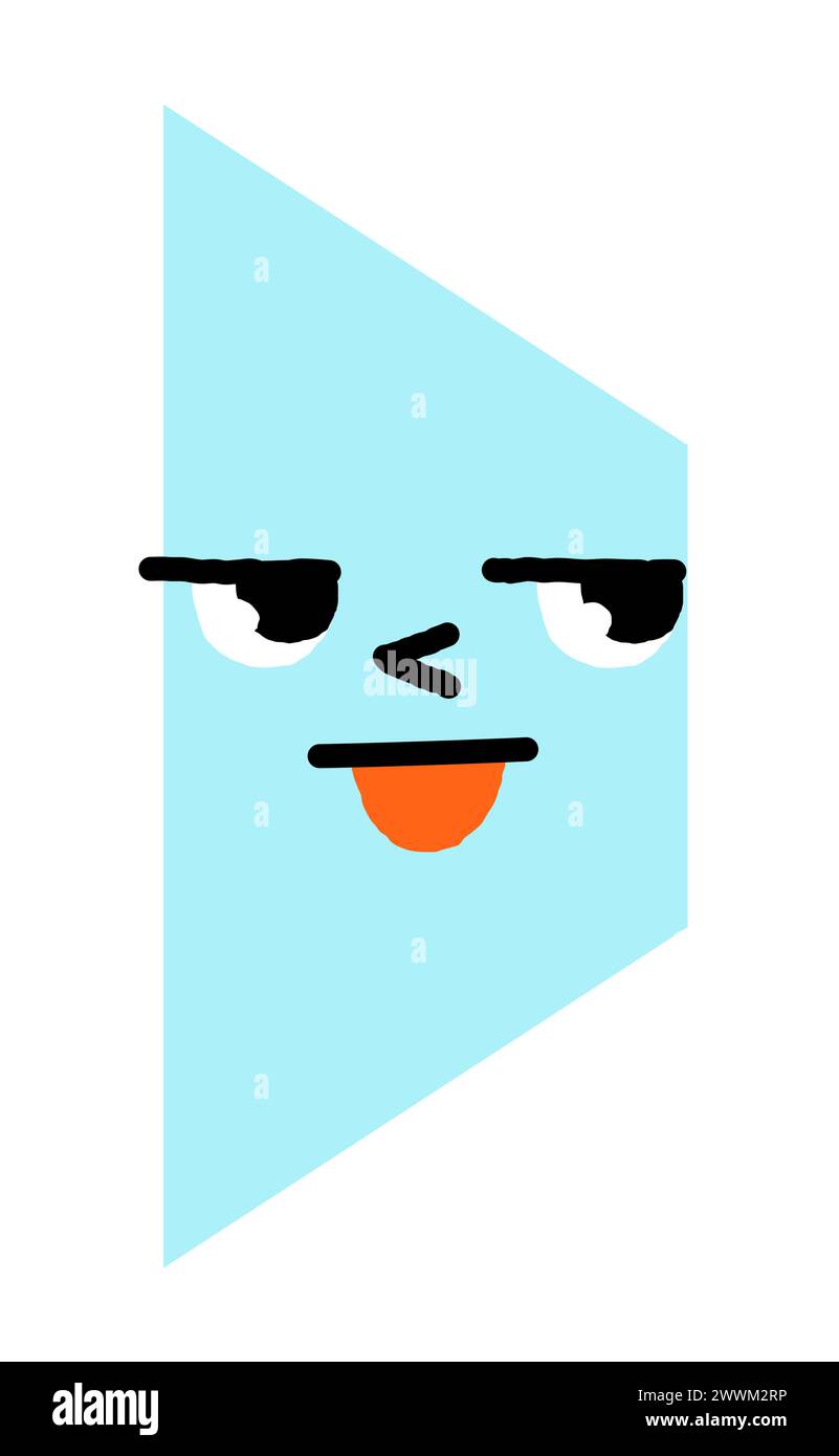 Trapezoid geometric figure vector illustration Stock Vector Image & Art ...