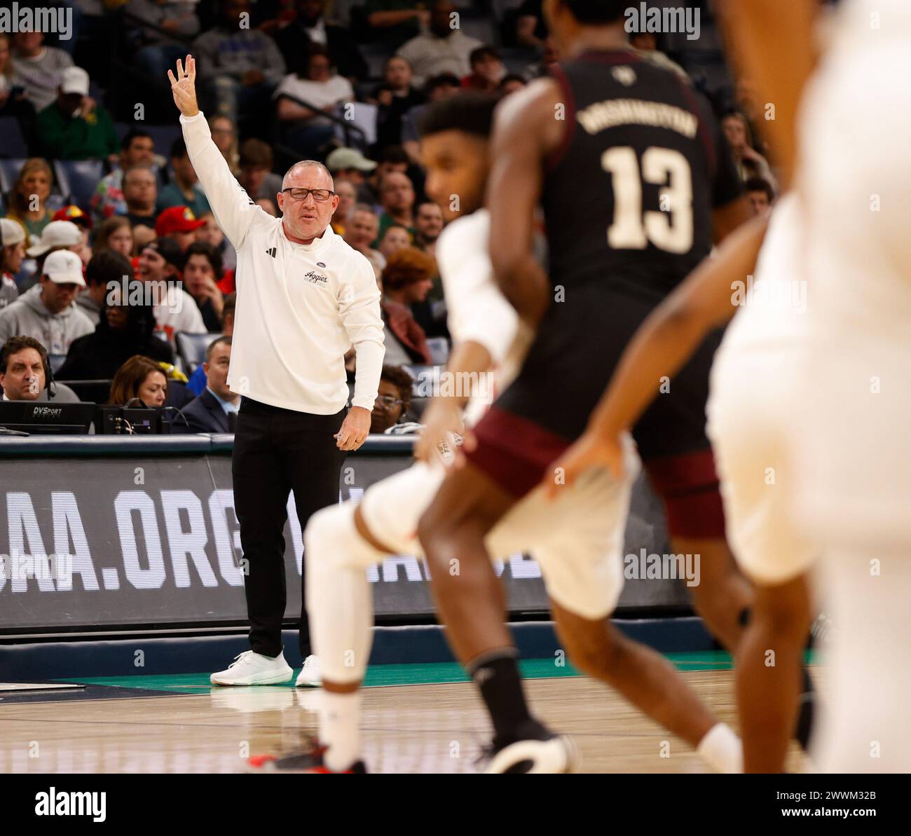 Memphis, Tennessee, USA. 24th Mar, 2024. Texas A&M head coach BUZZ ...