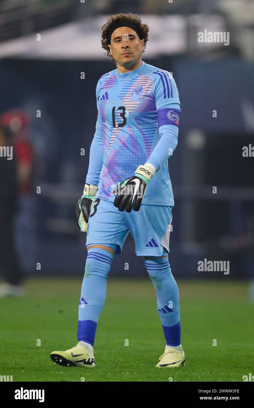 Arlington, Texas, USA. 24th Mar, 2024. Mexico's goalie GUILLERMO OCHOA ...
