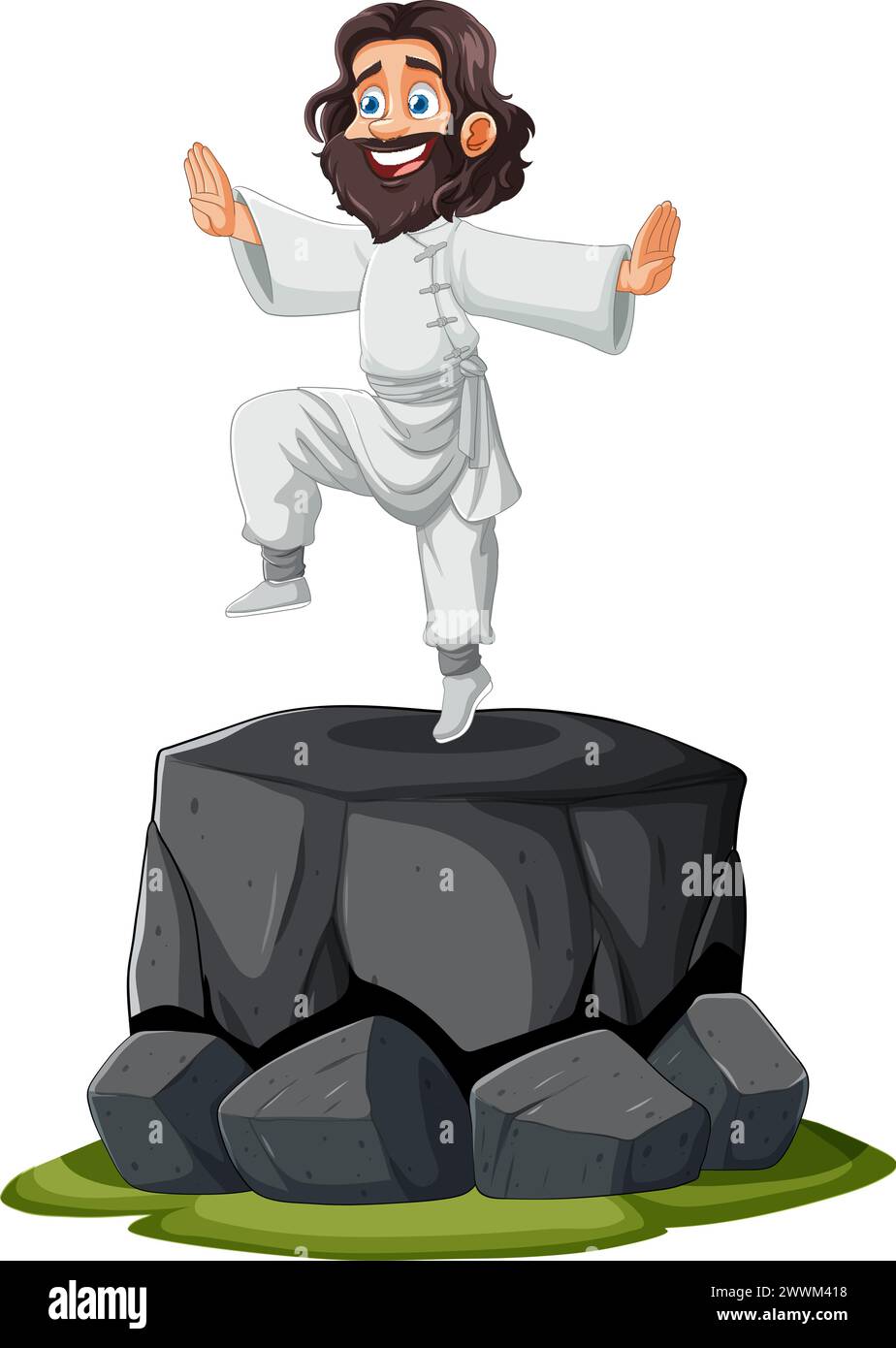 On a boulder Cut Out Stock Images & Pictures - Alamy