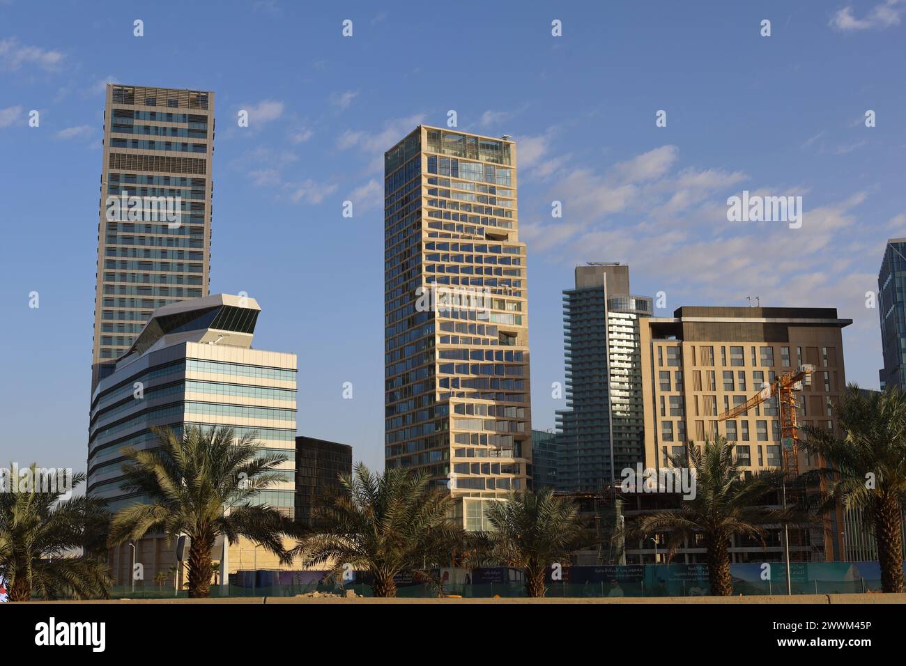 Riyadh, Saudi Arabia - Mar 25 2024,King Abdullah Financial District ...