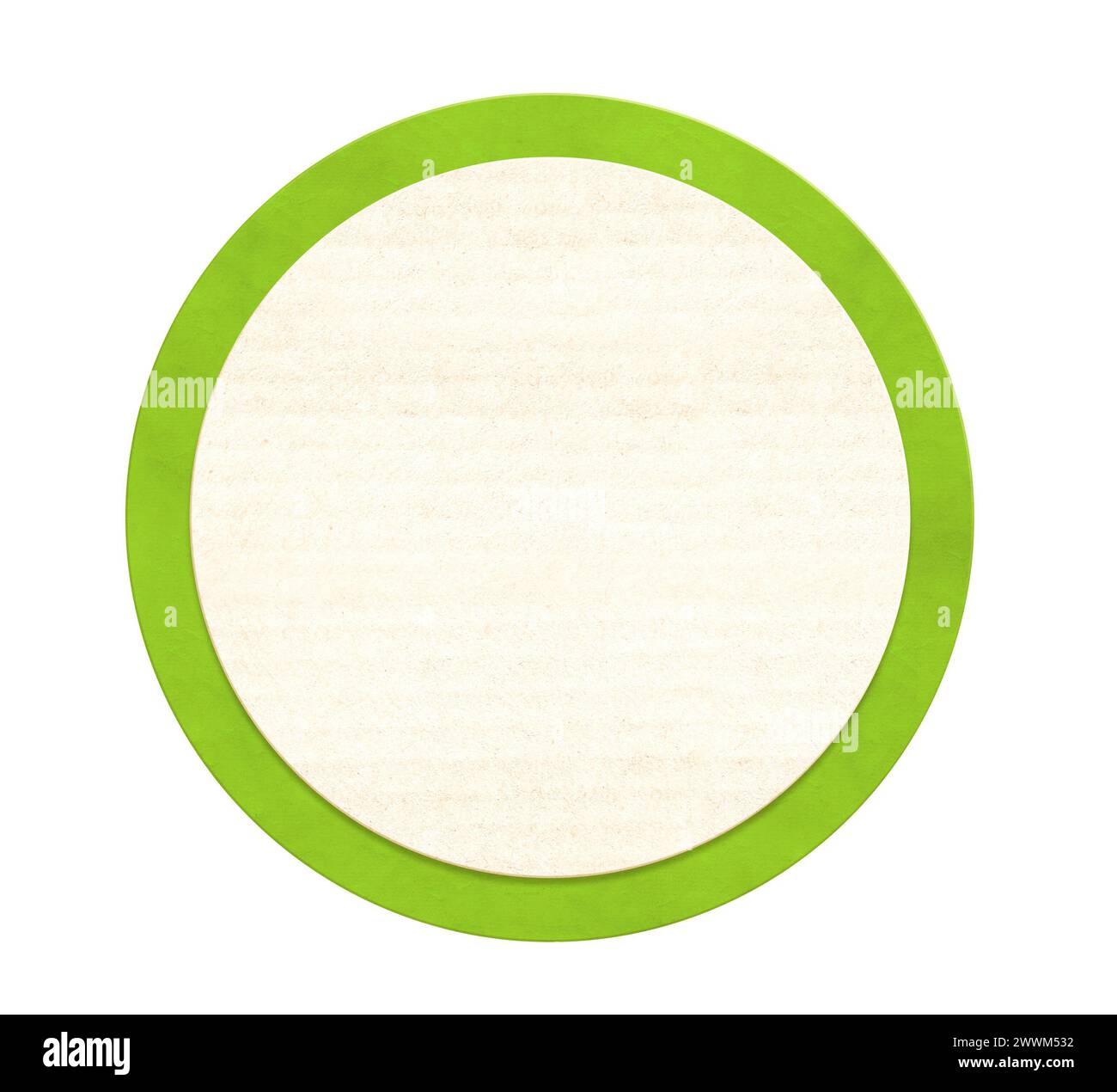Round frame from recycled carton material. Sustainable development of ...