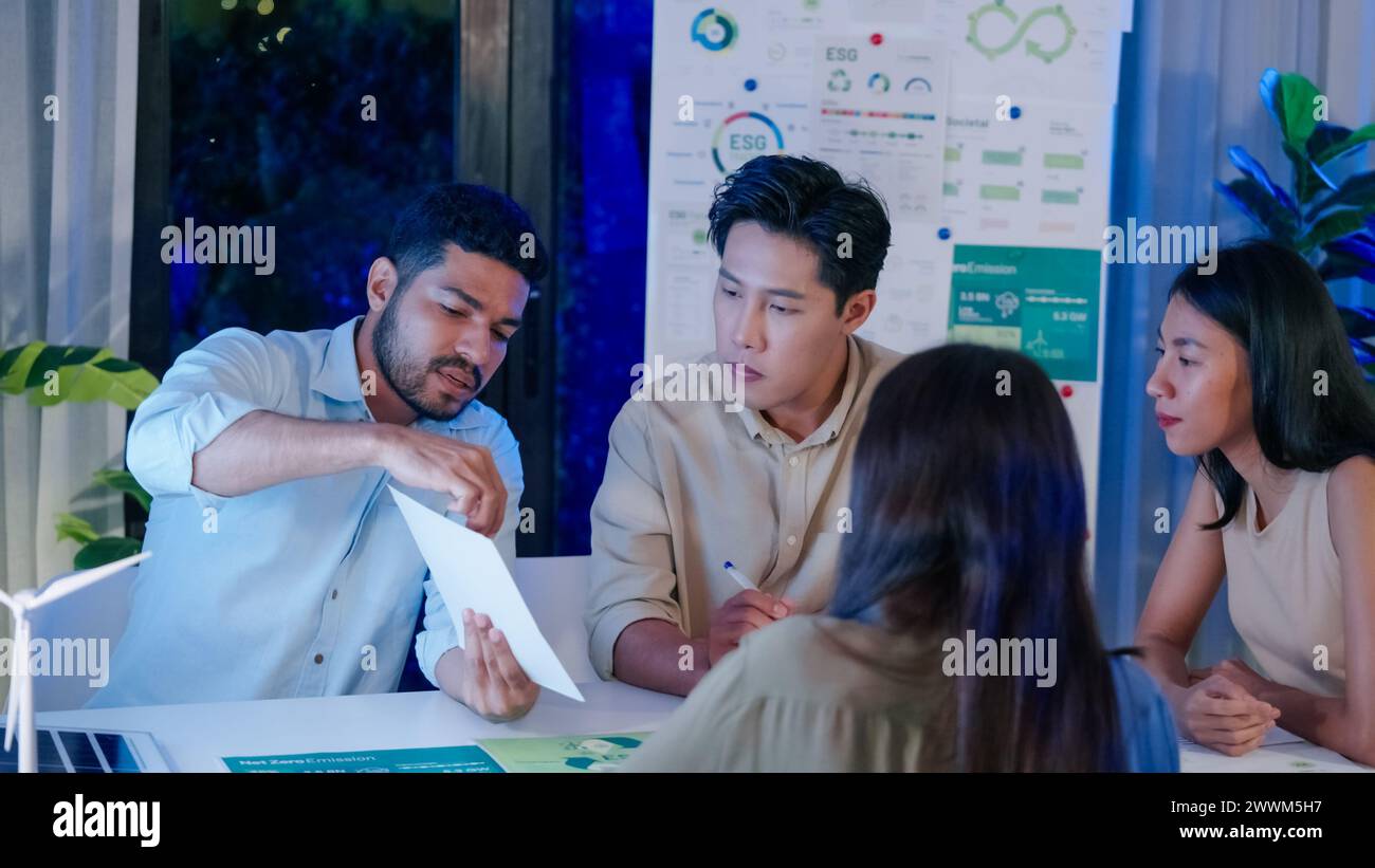 diversity team presentation about ESG (environment,socail,governance) sustainability business ...