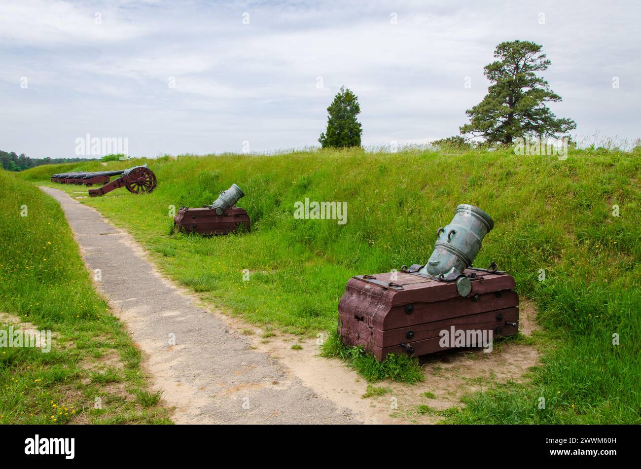 Yorktown Battlefield, Colonial National Historical Park in Virginia ...