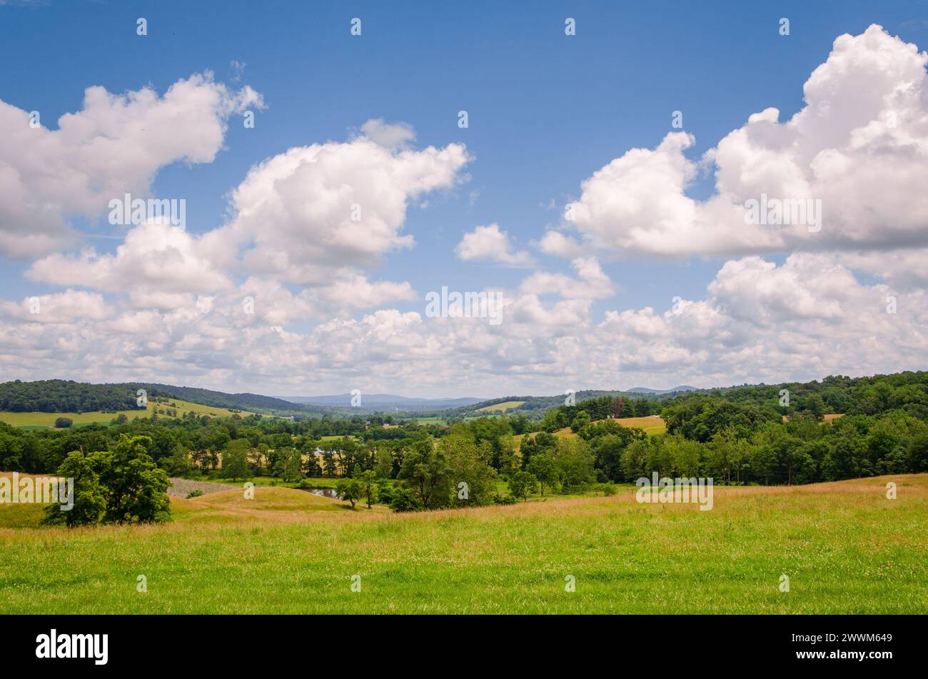 Sky Meadows State Park, Virginia in the Blue Ridge Mountains, USA Stock ...