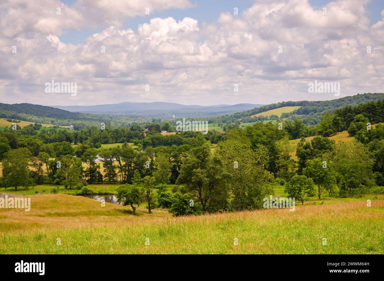 Sky Meadows State Park, Virginia in the Blue Ridge Mountains, USA Stock ...