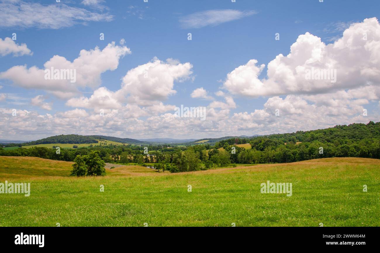 Sky Meadows State Park, Virginia in the Blue Ridge Mountains, USA Stock ...