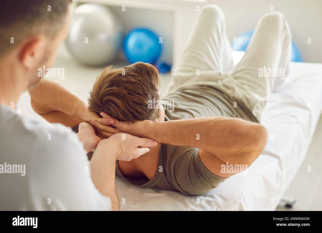 Rehabilitation neck shoulder massage, corrective exercise reducing pain ...