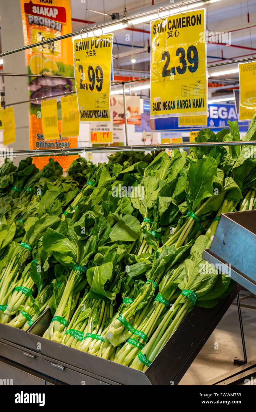 Econsave, Kampar, Perak - March 25, 2024 : Fresh Choy Sum at Econsave ...