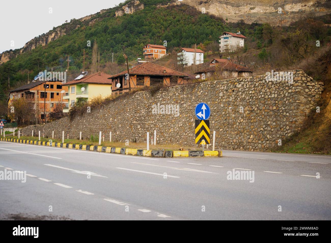 Detailed asphalt road profile: A close-up view showcasing the texture ...