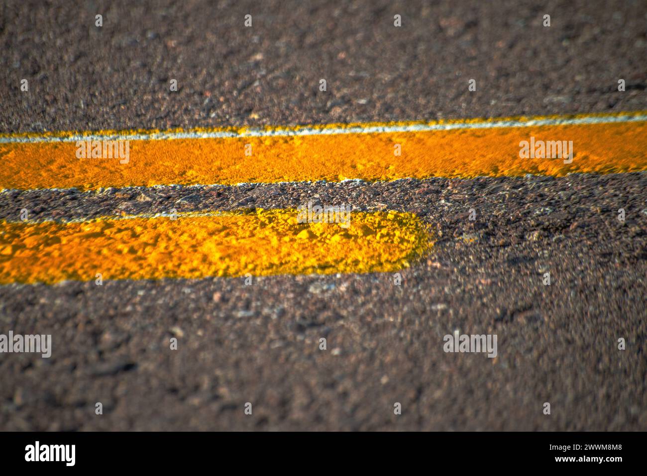 Road markings lines hi-res stock photography and images - Alamy