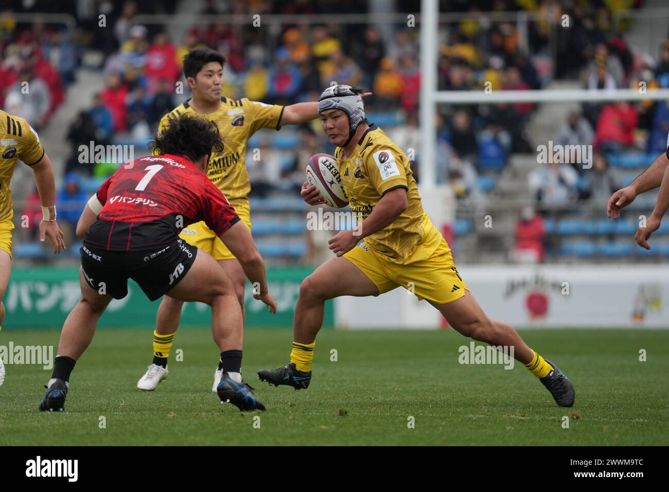 Sungoliath's Kai Yamamoto during the 2023-24 Japan Rugby League One ...