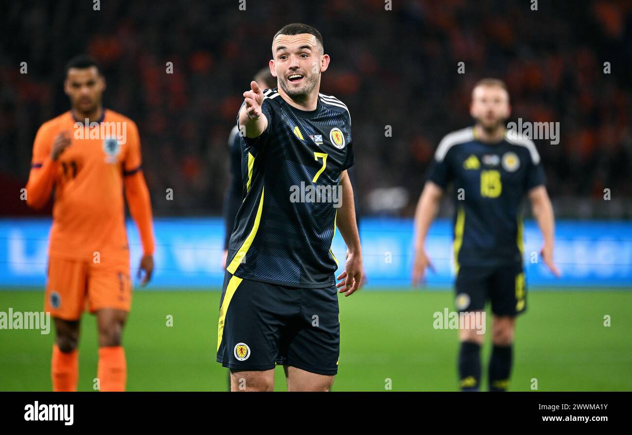Football, international match, friendly match for Euro 2024, Amsterdam ...