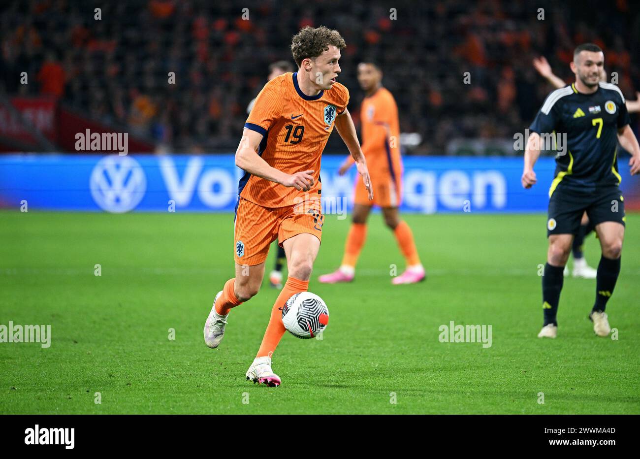 Football, international match, friendly match for Euro 2024, Amsterdam ...