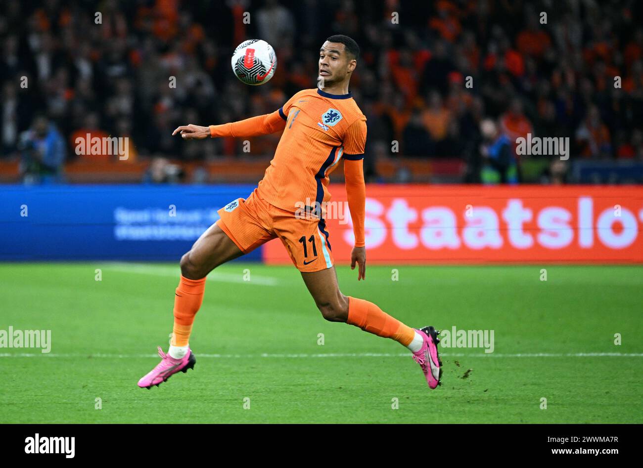 Football, international match, friendly match for Euro 2024, Amsterdam ...