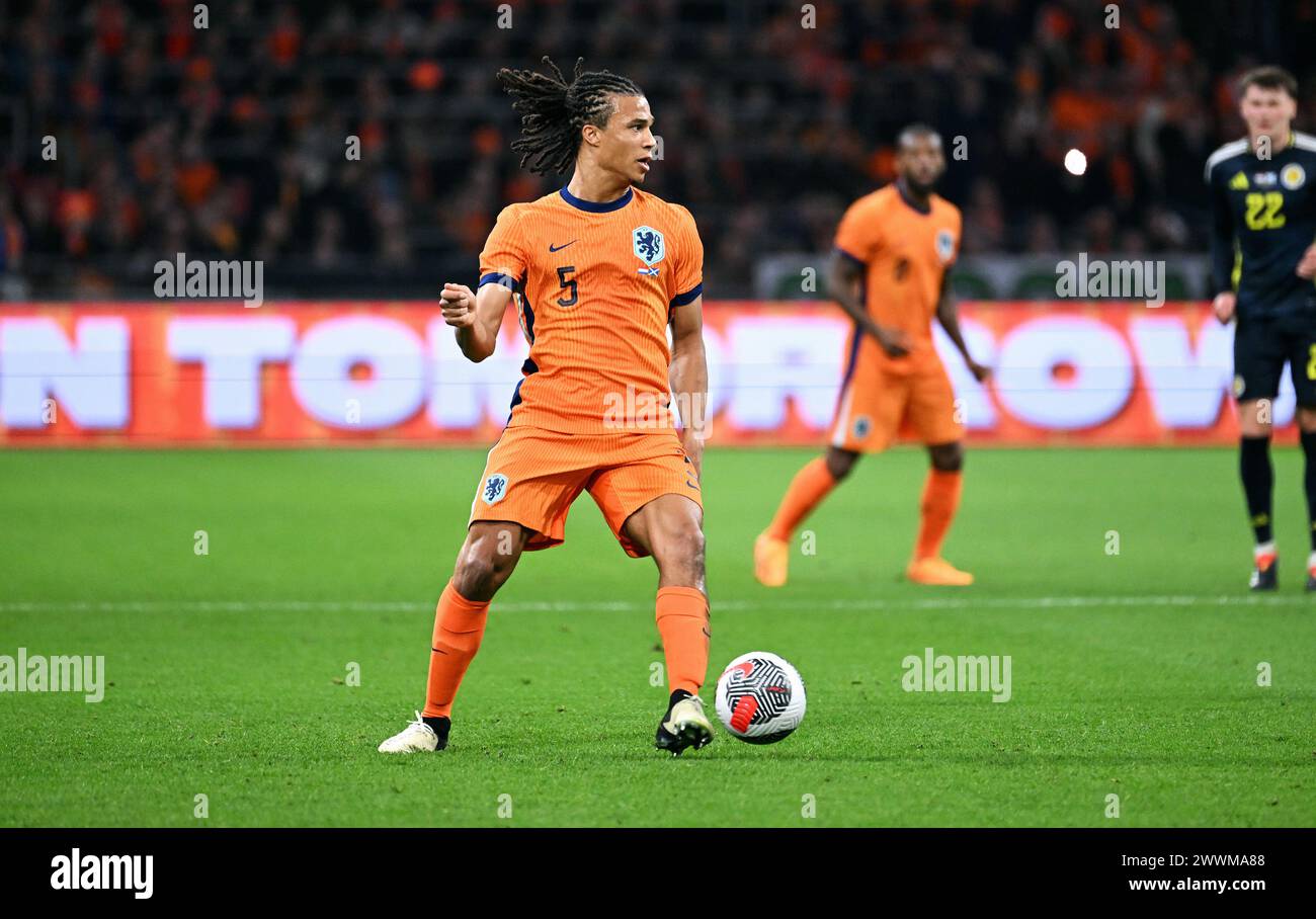 Football, international match, friendly match for Euro 2024, Amsterdam ...