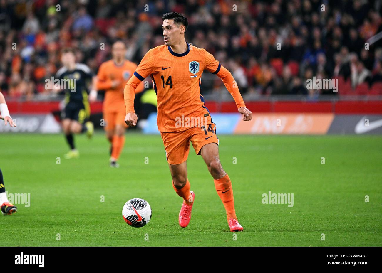 Football, international match, friendly match for Euro 2024, Amsterdam ...
