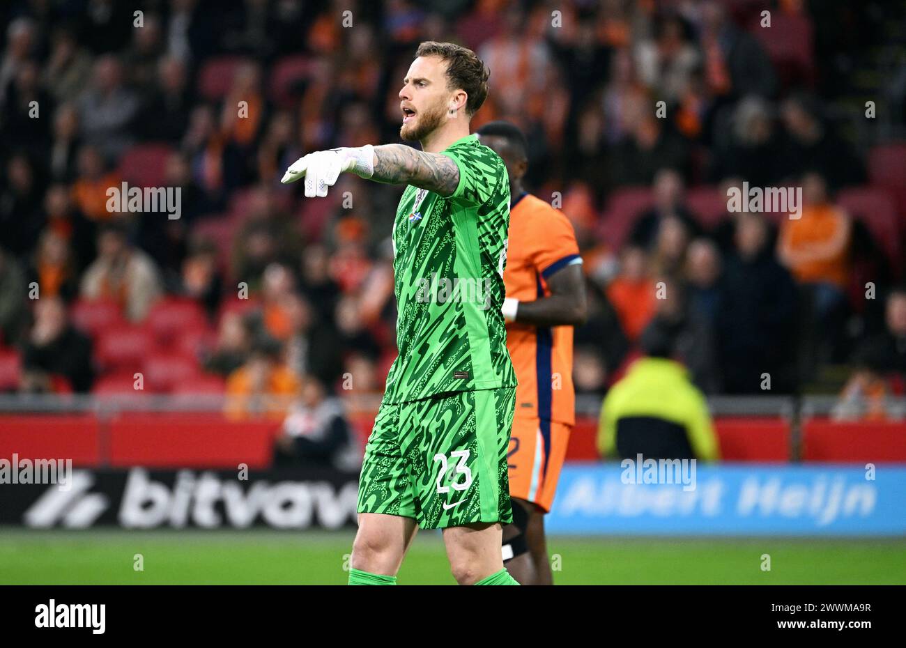 Football, international match, friendly match for Euro 2024, Amsterdam ...