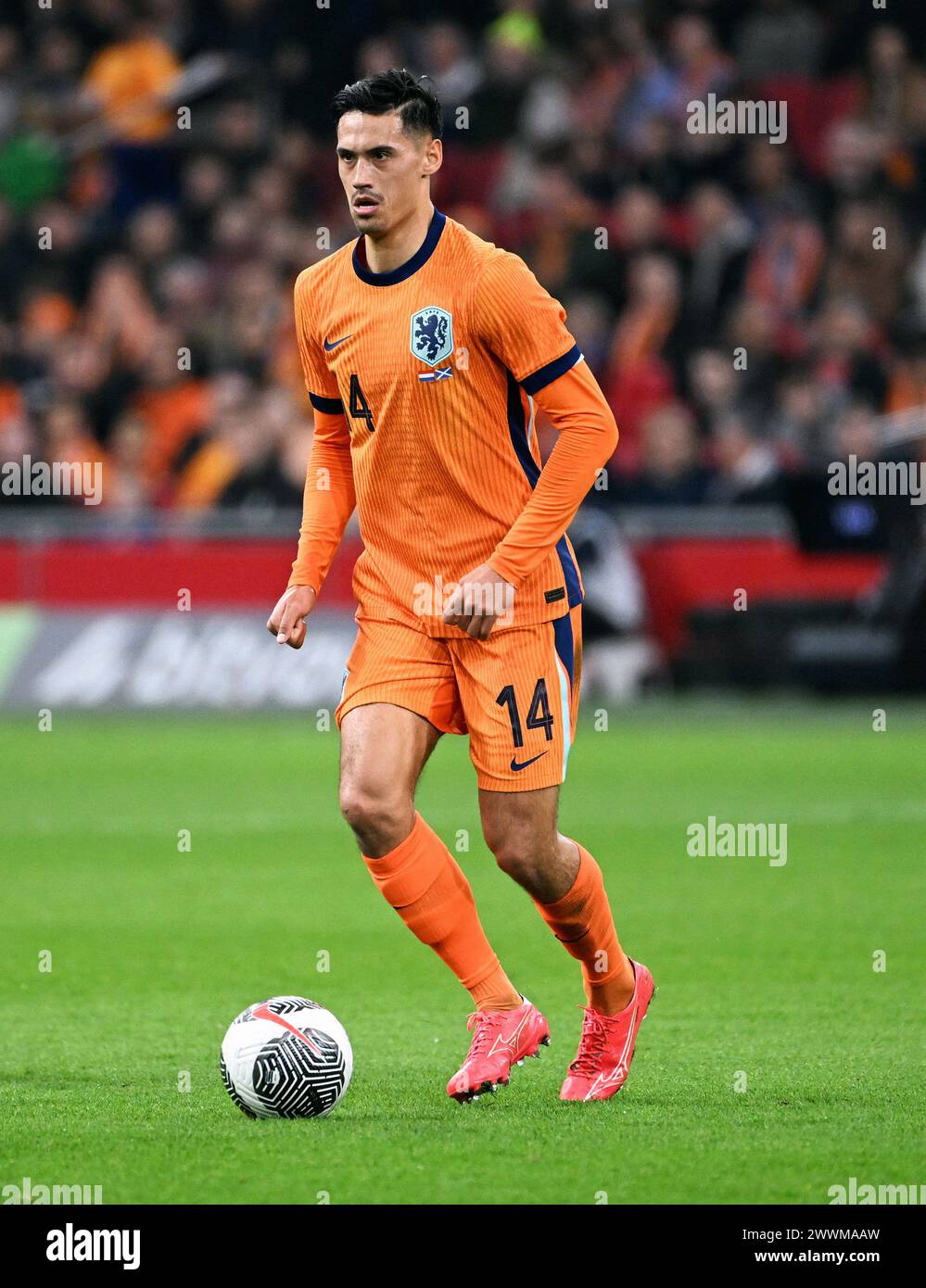 Football, international match, friendly match for Euro 2024, Amsterdam ...