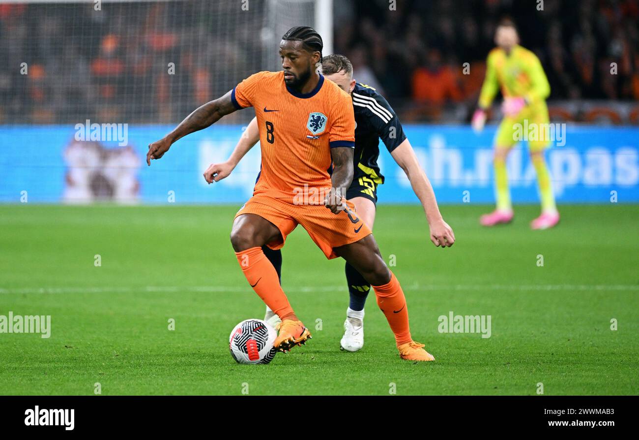 Football, international match, friendly match for Euro 2024, Amsterdam ...