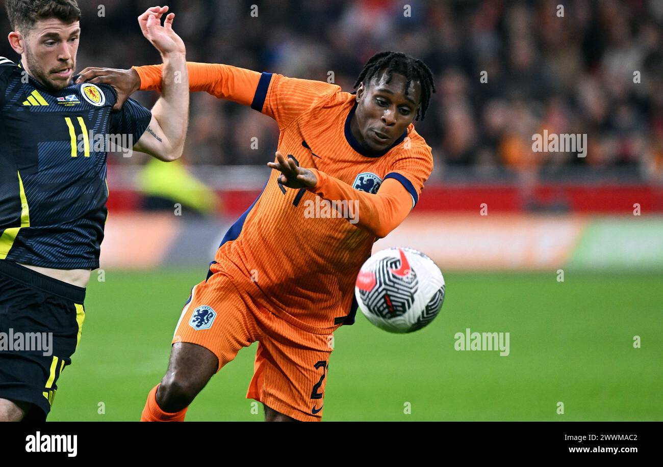 Football, international match, friendly match for Euro 2024, Amsterdam ...