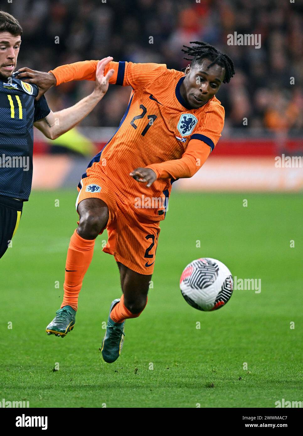 Football, international match, friendly match for Euro 2024, Amsterdam ...