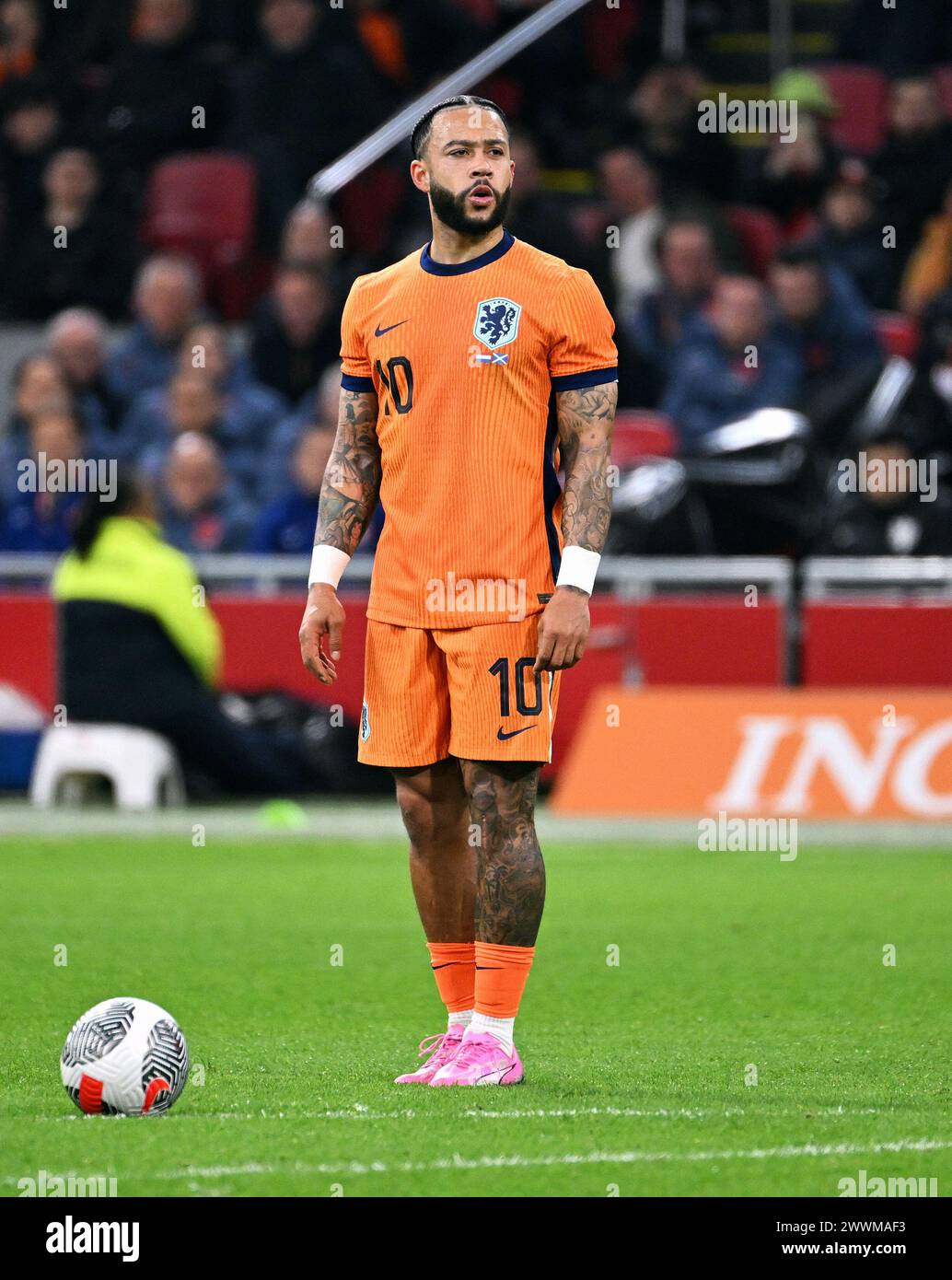 Football, international match, friendly match for Euro 2024, Amsterdam ...