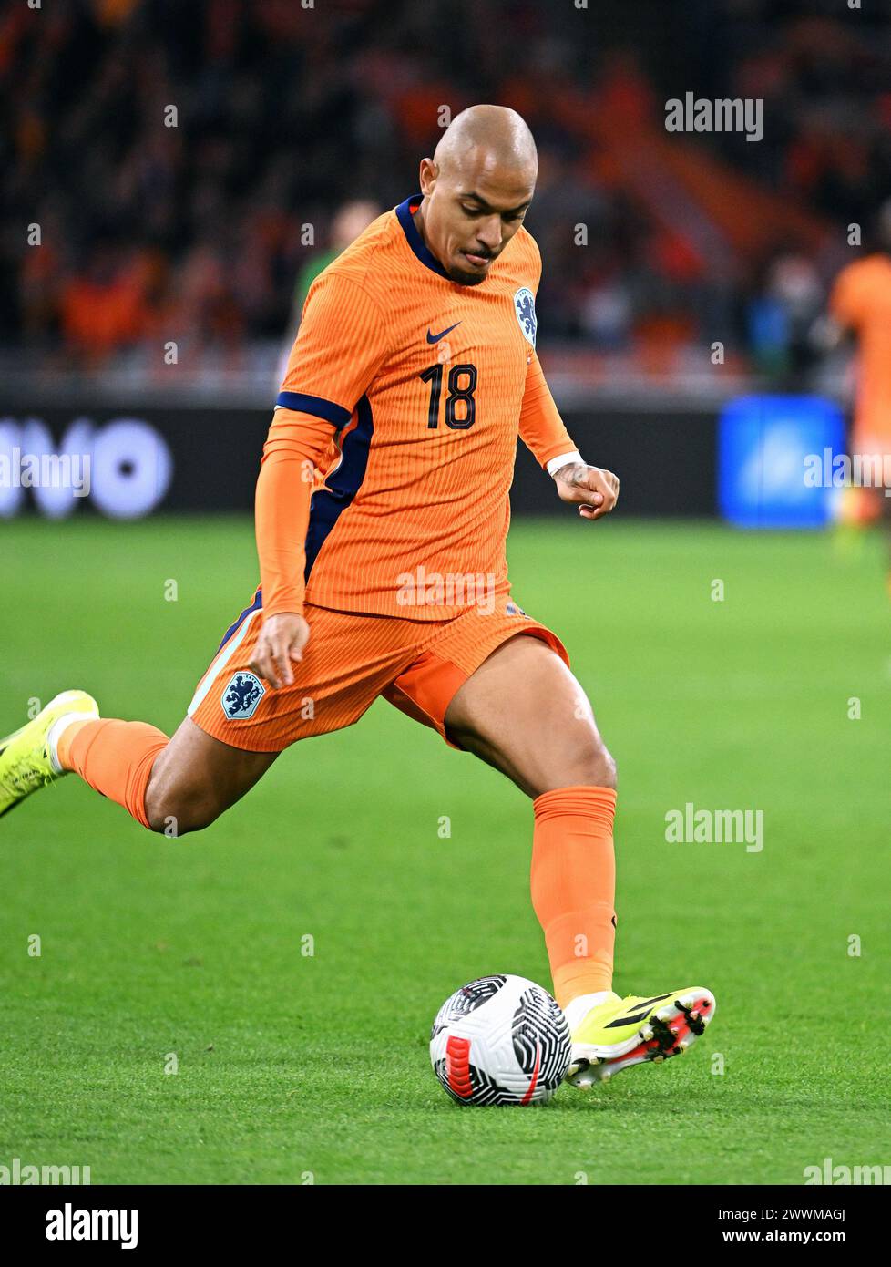 Football, international match, friendly match for Euro 2024, Amsterdam ...