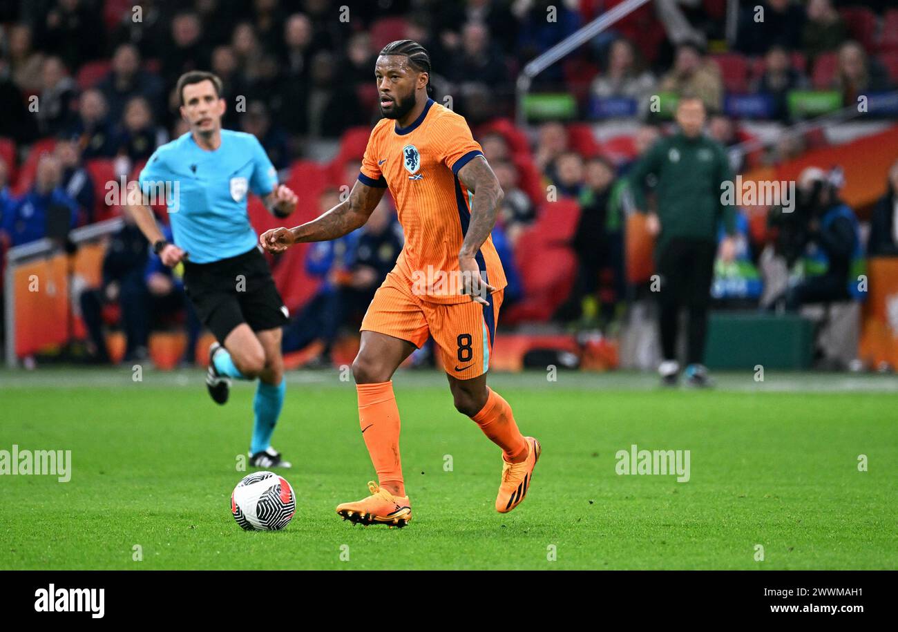 Football, international match, friendly match for Euro 2024, Amsterdam ...
