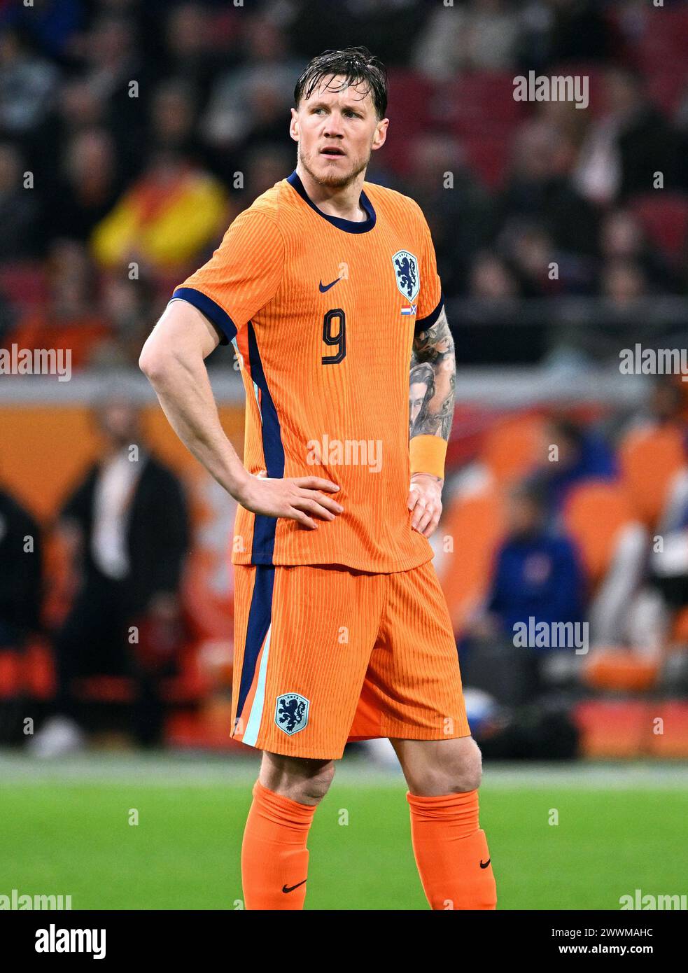 Football, international match, friendly match for Euro 2024, Amsterdam ...