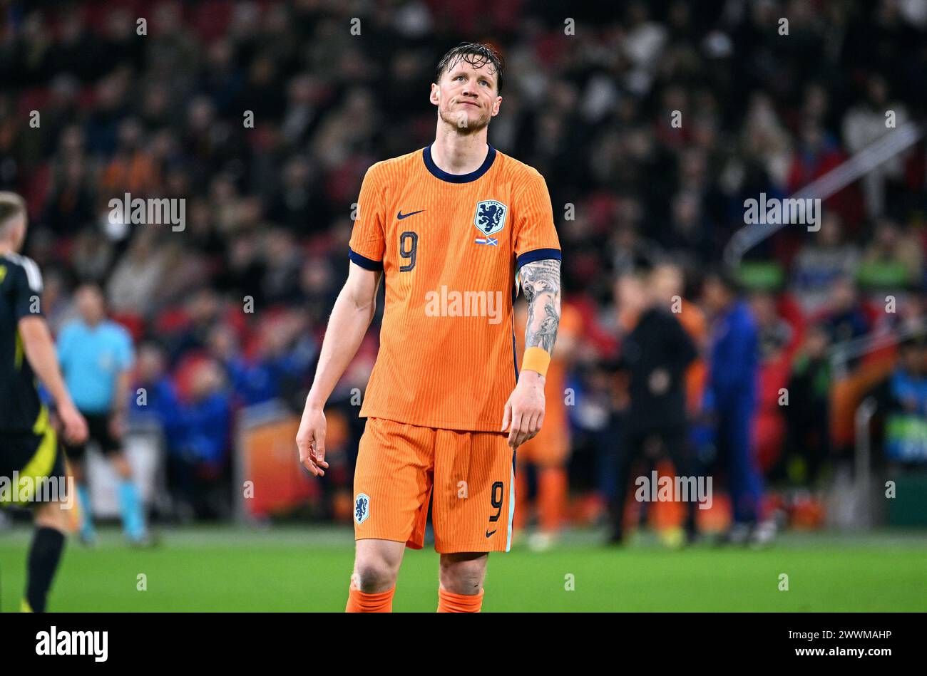 Football, international match, friendly match for Euro 2024, Amsterdam ...