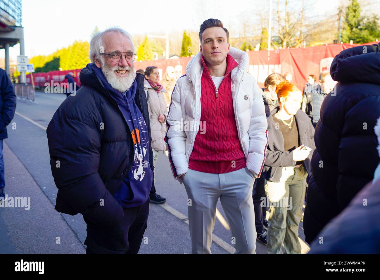 Oslo 20240322.Leif Olav Alnes and Karsten Warholm before the private ...