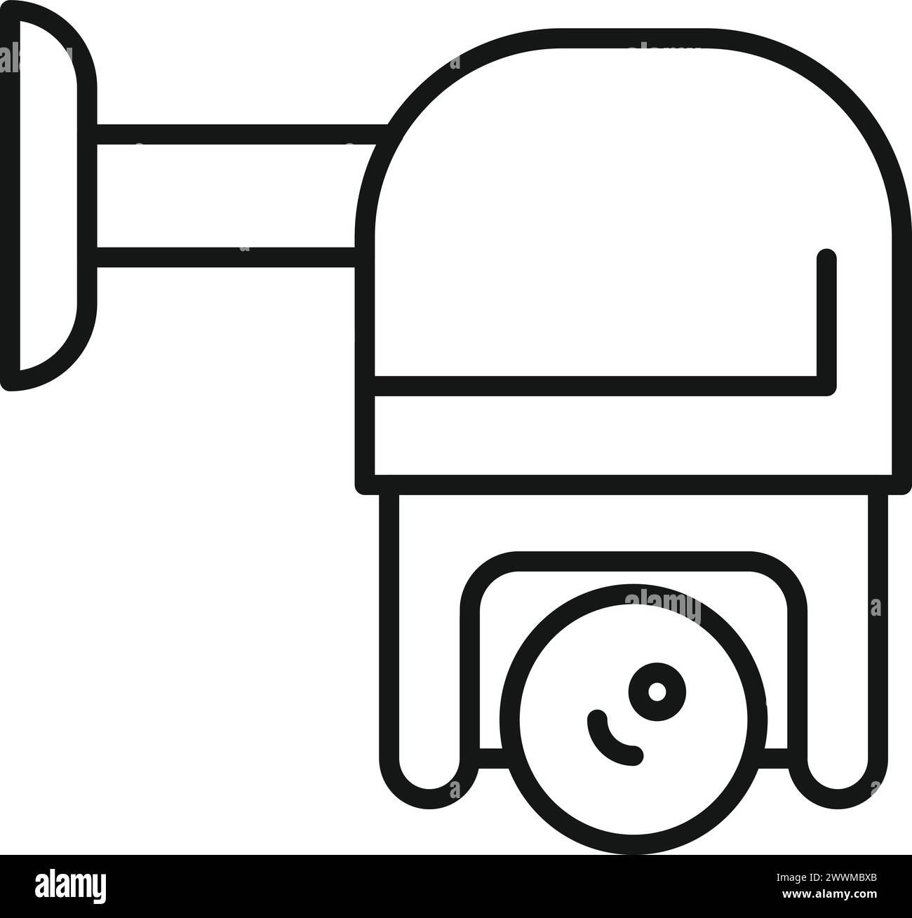 Security indoor camera icon outline vector. Key locker. Fintech safety ...