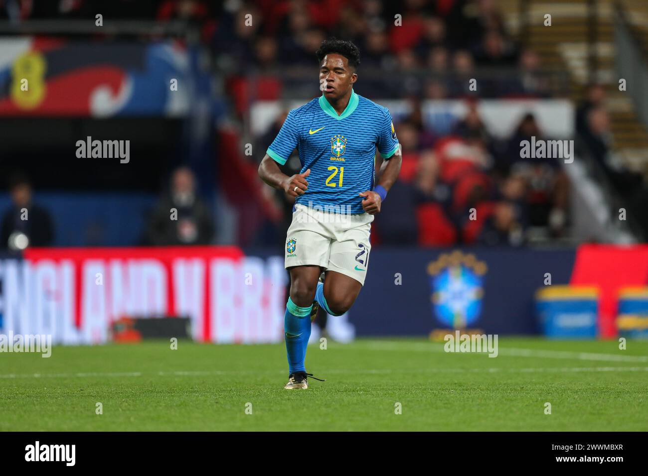 Endrick of Brazil - England v Brazil, International Friendly, Wembley ...