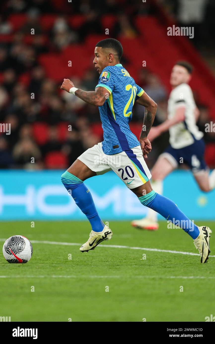 Savio of brazil - England v Brazil, International Friendly, Wembley ...