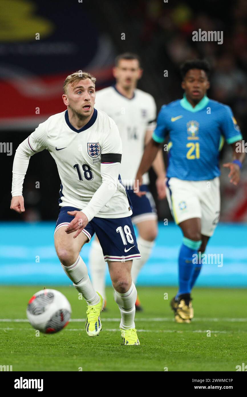 Jarrod Bowen of England - England v Brazil, International Friendly ...