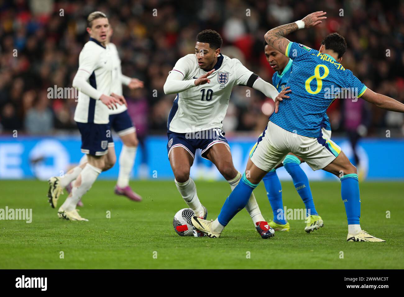 Jude Bellingham of England - England v Brazil, International Friendly ...