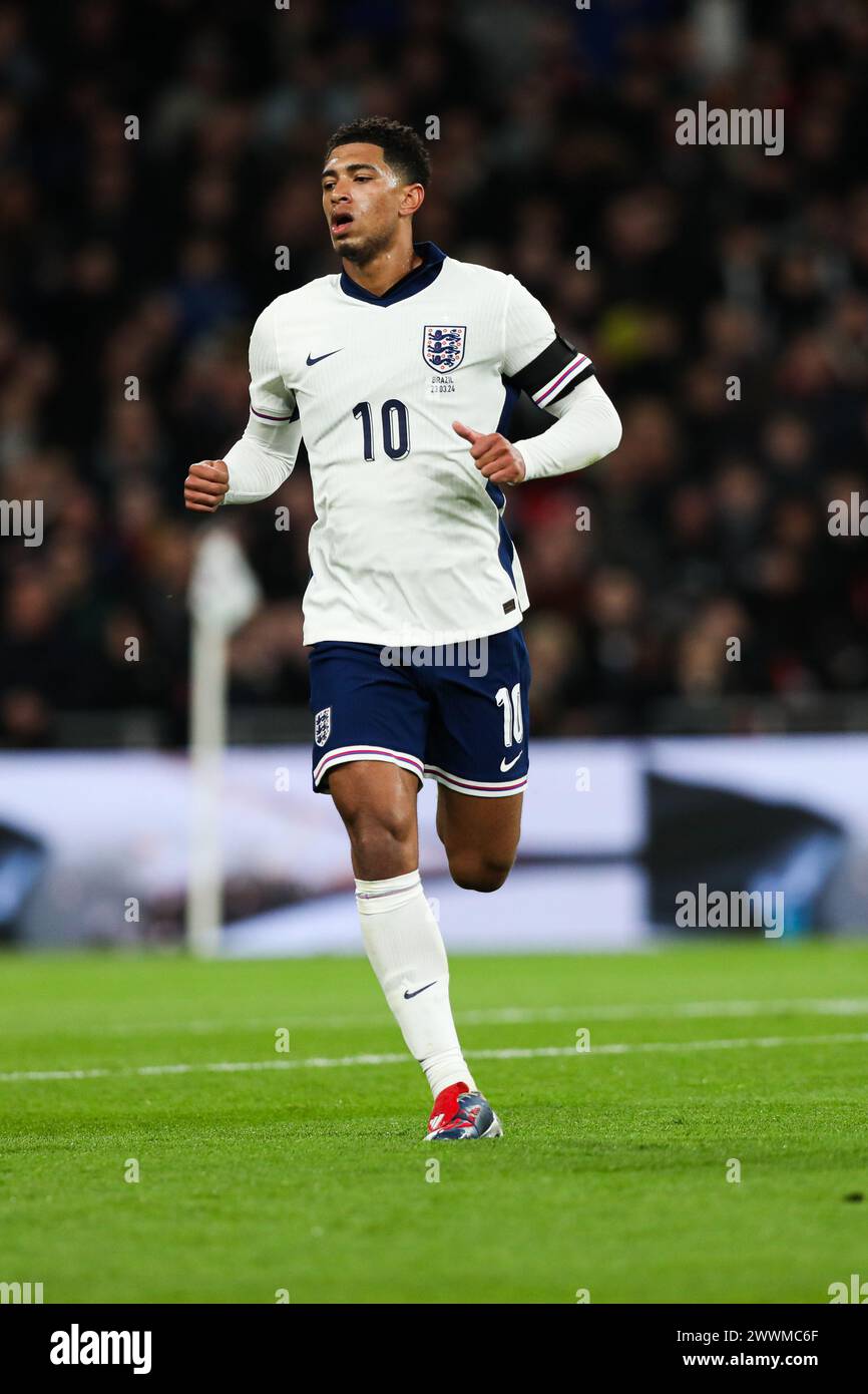 Jude Bellingham of England - England v Brazil, International Friendly ...