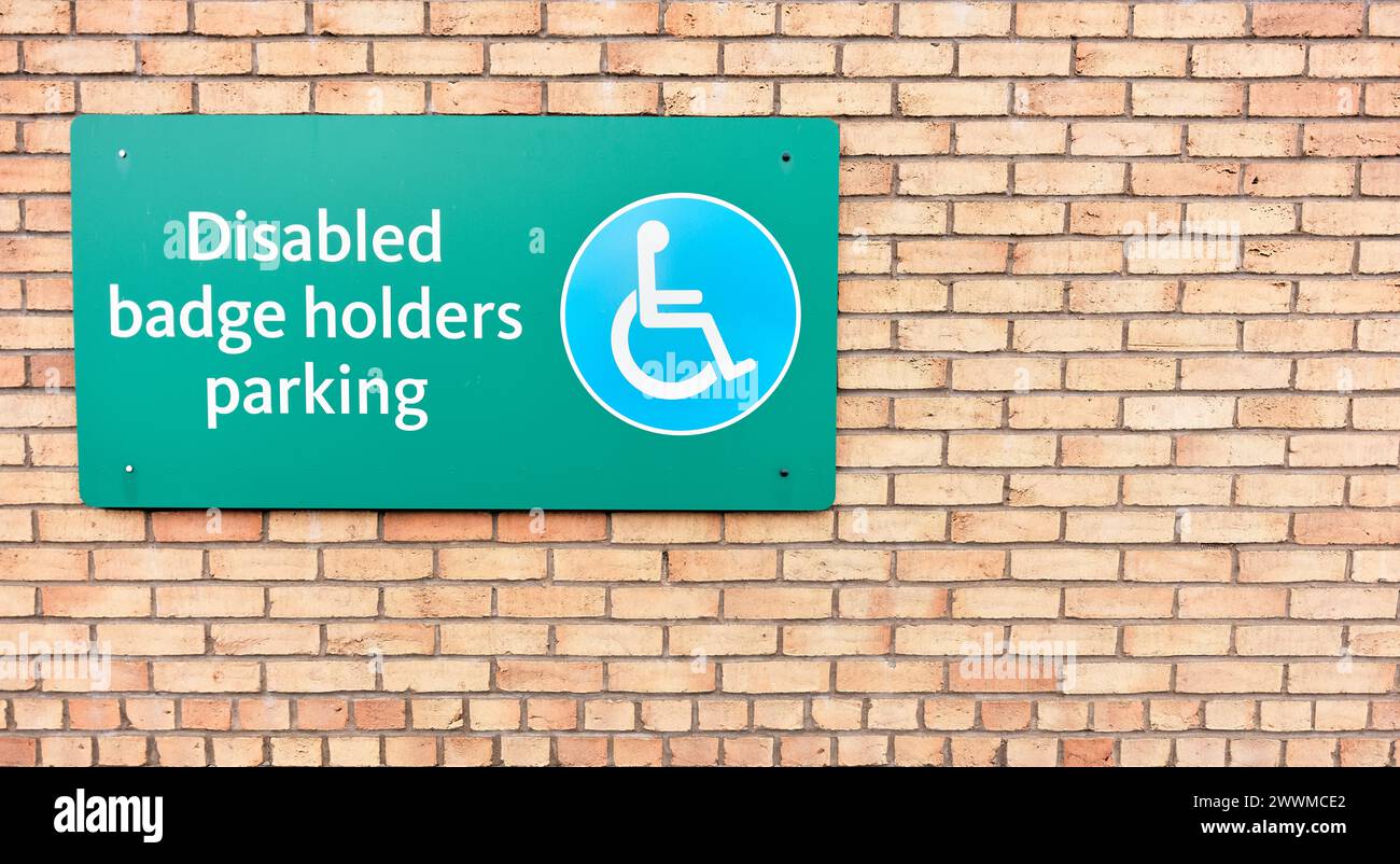 Parking for disabled badge holders at Morrisons supermarket in ...