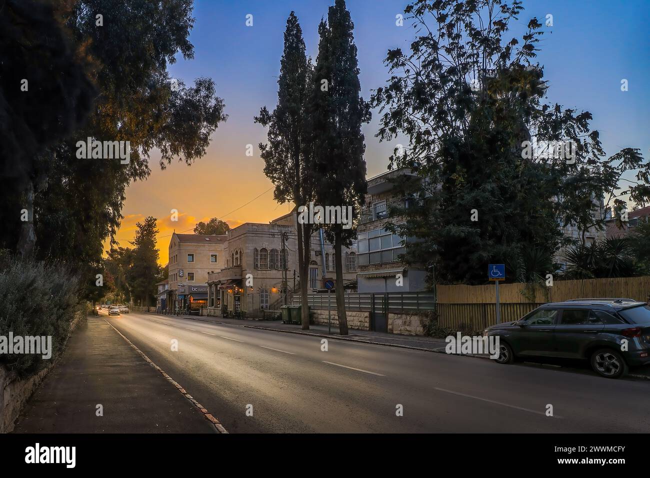 Jewish Neighborhood - Jerusalem East Talpiot Bridge with jerusalem city ...