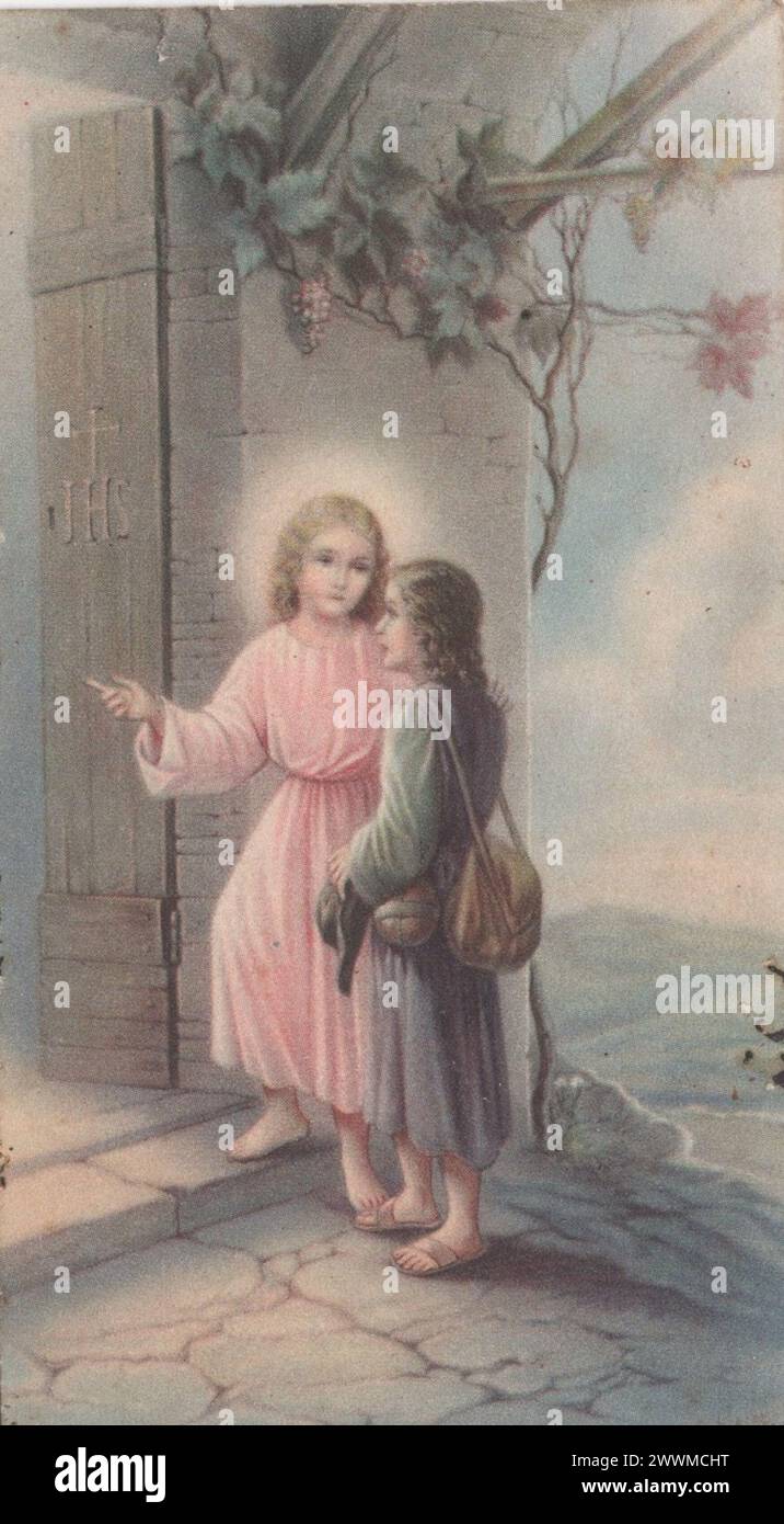 vintage holy card child Jesus 1900s Additional-Rights-Clearences-Not ...