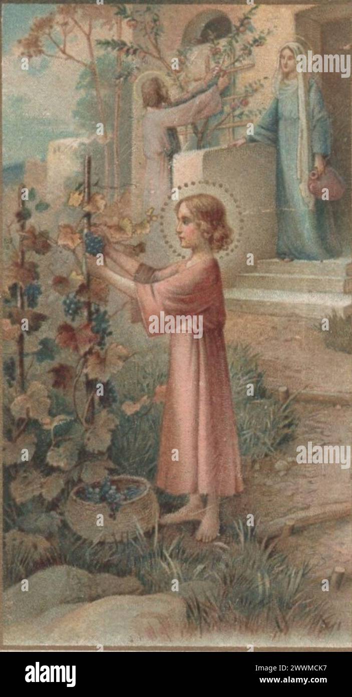vintage holy card child Jesus 1900s Additional-Rights-Clearences-Not ...