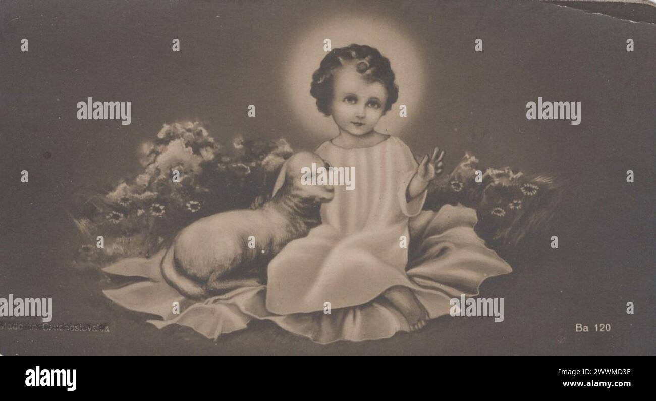 vintage holy card child Jesus 1900s Additional-Rights-Clearences-Not ...