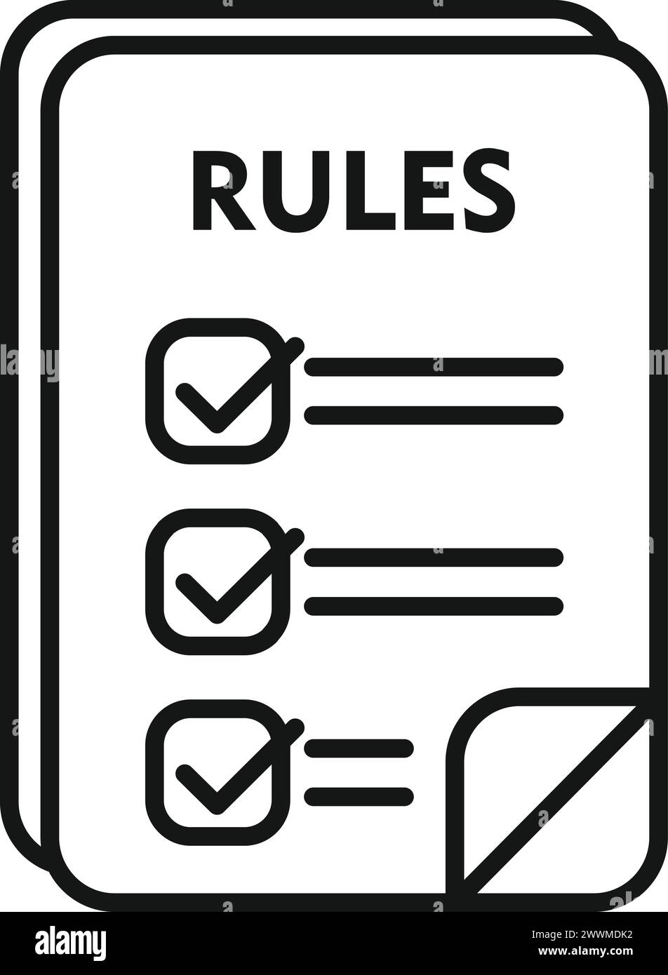 Law paper rules icon outline vector. Digital internet control. Cart ...
