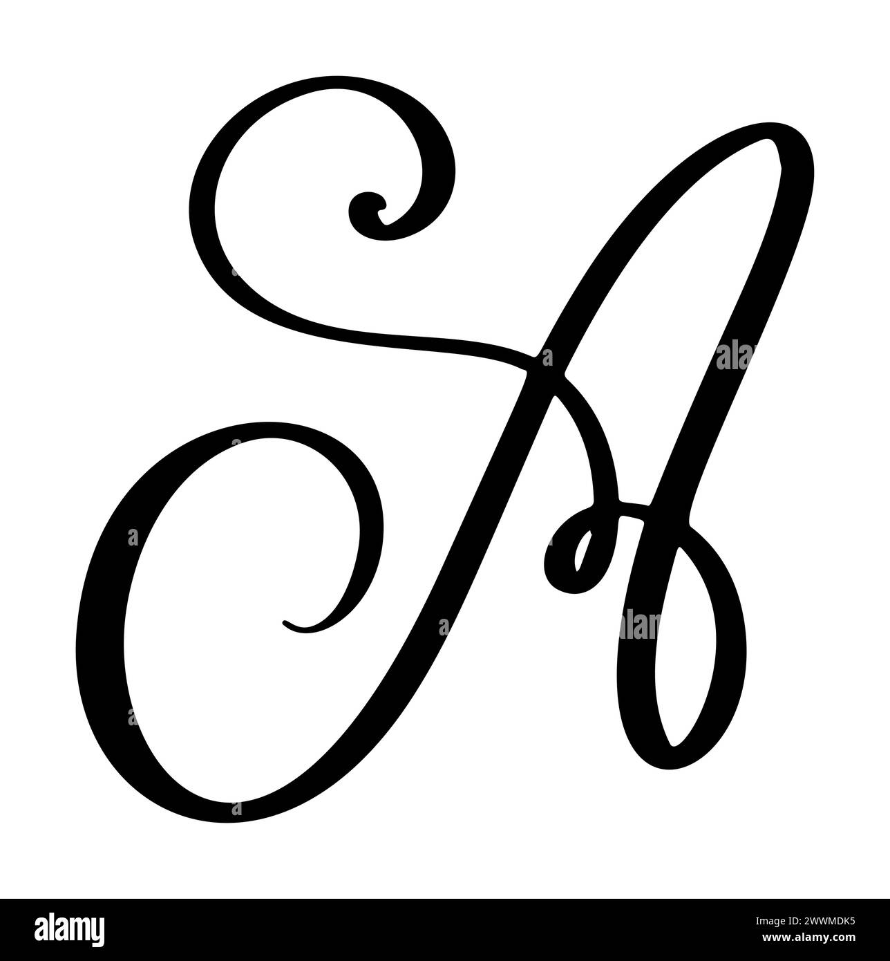Script style lettering hi-res stock photography and images - Alamy
